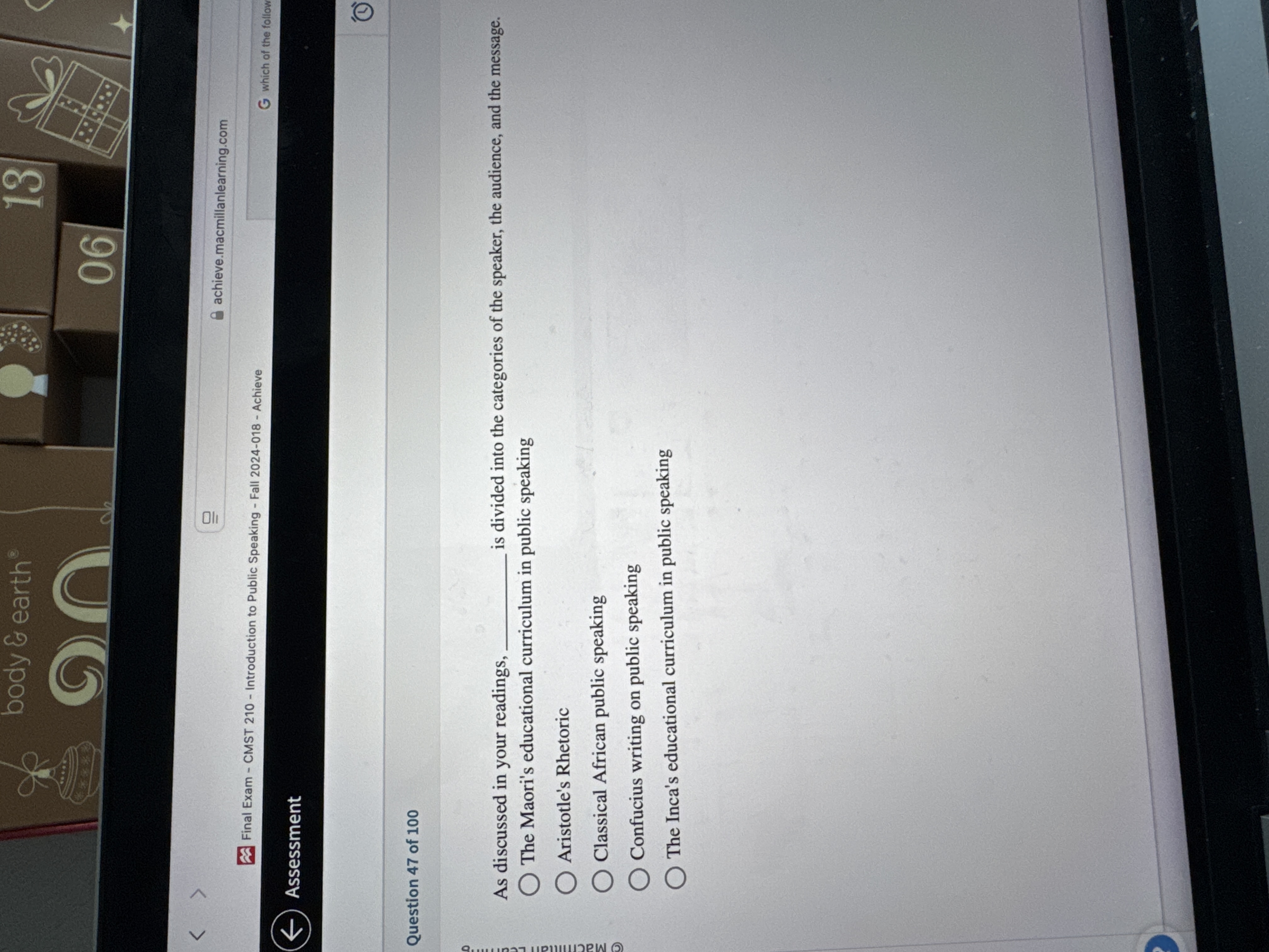Solved As discussed in your readings, is divided into the | Chegg.com