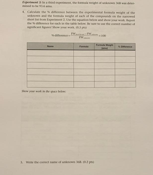 Solved CHO PART 2. IDENTIFYING AN UNKNOWN ACIDIC, BASIC, OR | Chegg.com