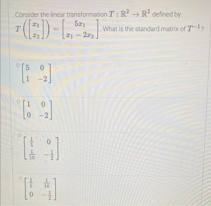 Solved Consider the linear transformation T: R2 + R2 defined | Chegg.com