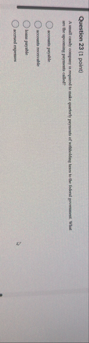 Solved Question 23 (1 ﻿point)A small candy company is | Chegg.com