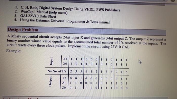 A Mealy Sequential Circuit Accepts 2 Bit Input X 