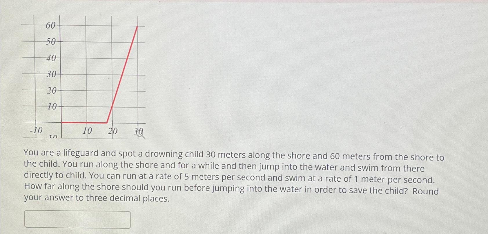 Solved You are a lifeguard and spot a drowning child 30 | Chegg.com