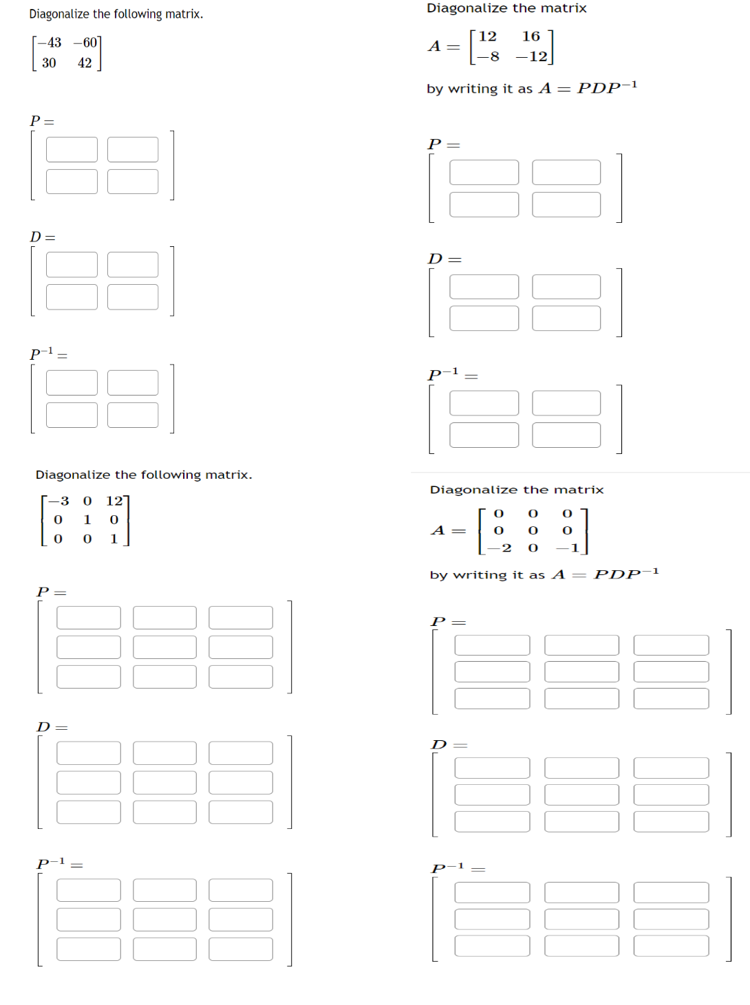 Solved Applied Linear Algebra. PLEASE I NEED ALL FOUR! | Chegg.com