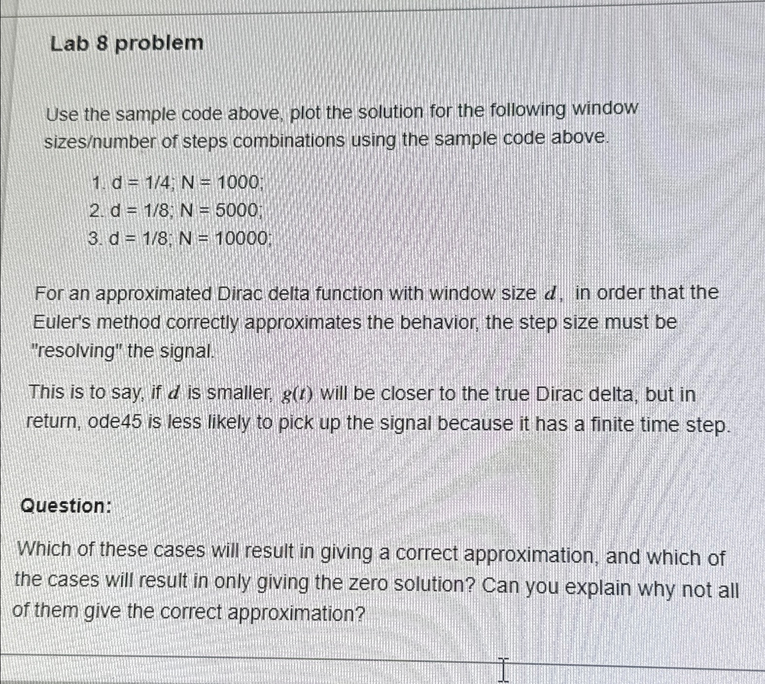 Solved Lab 8 ﻿problemUse the sample code above, plot the | Chegg.com