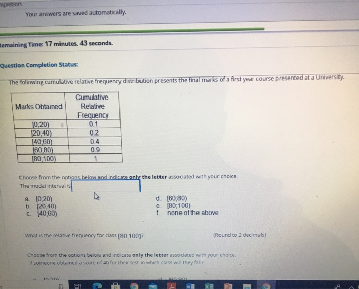 Solved mpletion Your answers are saved automatically. | Chegg.com