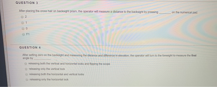 Solved QUESTION 3 on the numerical pad. After placing the | Chegg.com