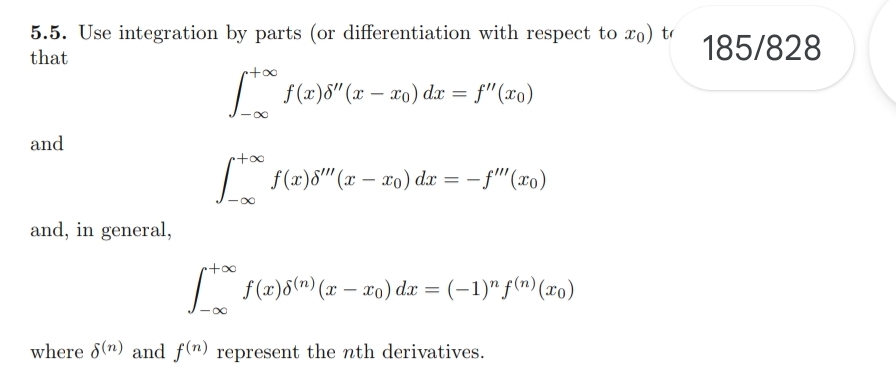 Solved 5.5. ﻿Use integration by parts (or differentiation | Chegg.com