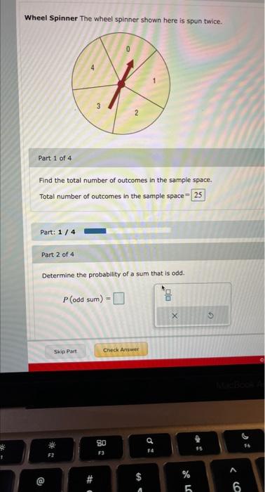 Solved Wheel Spinner The wheel spinner shown here is spun | Chegg.com