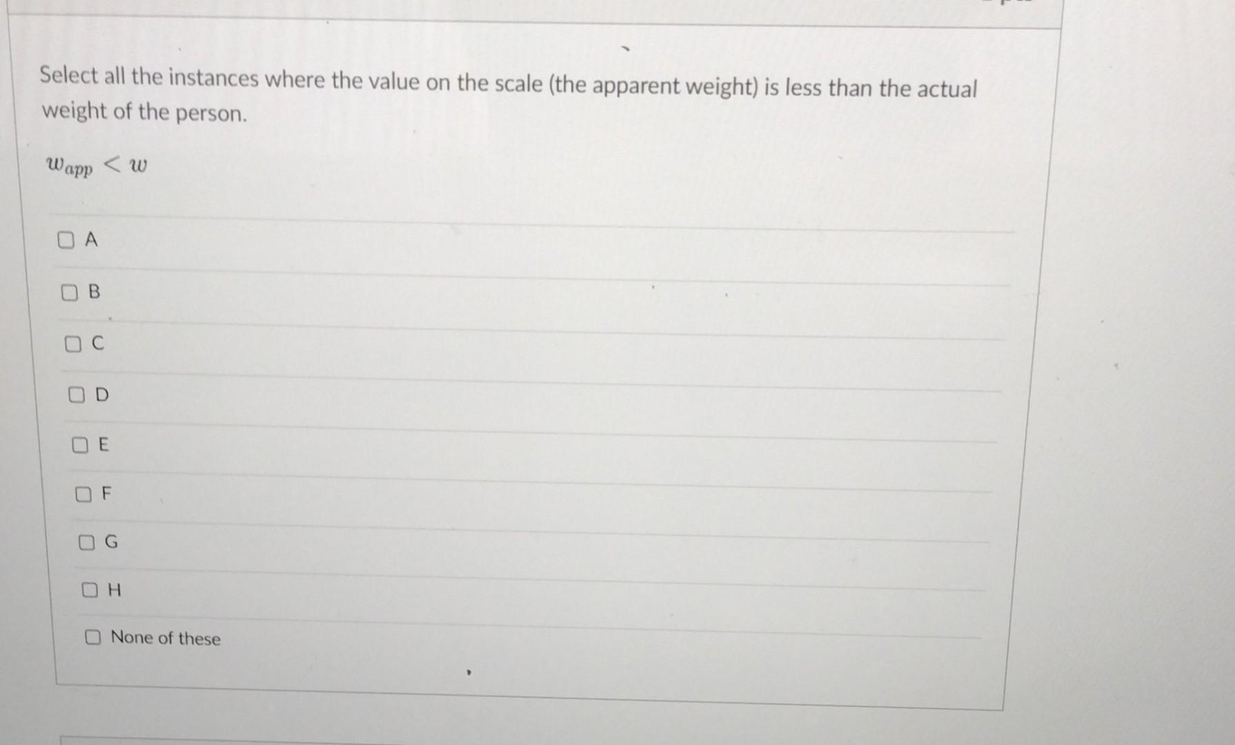 Solved There is a person standing on a scale in an elevator. | Chegg.com