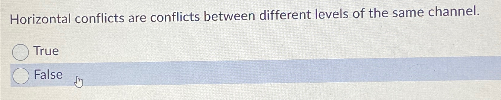 Solved Horizontal conflicts are conflicts between different | Chegg.com
