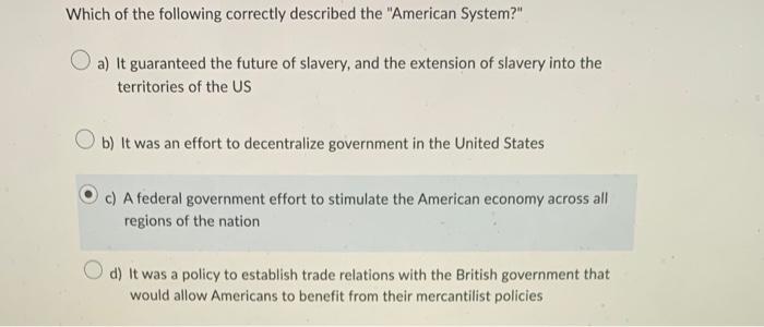 John C. Calhoun supported the Tariff of 1816 , but | Chegg.com