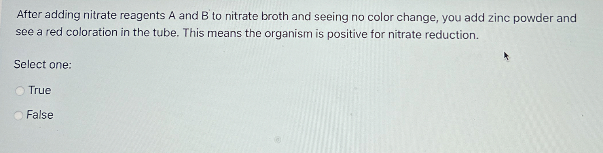 Solved After adding nitrate reagents A and B ﻿to nitrate | Chegg.com
