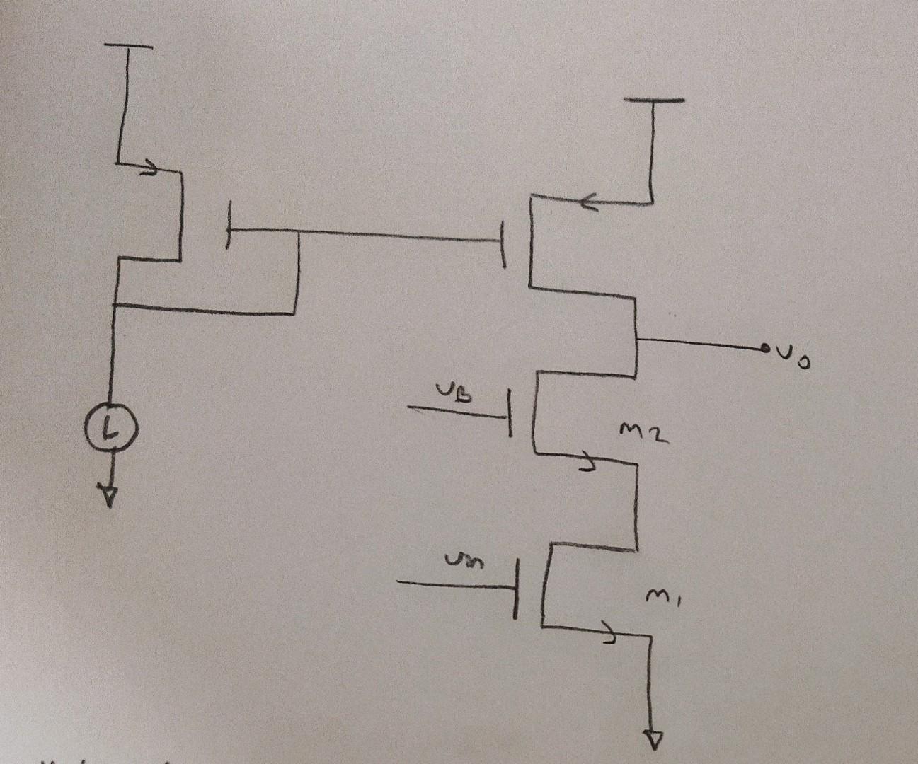 Solved What is the minimum volts Vb must be for M1 and M2 to | Chegg.com
