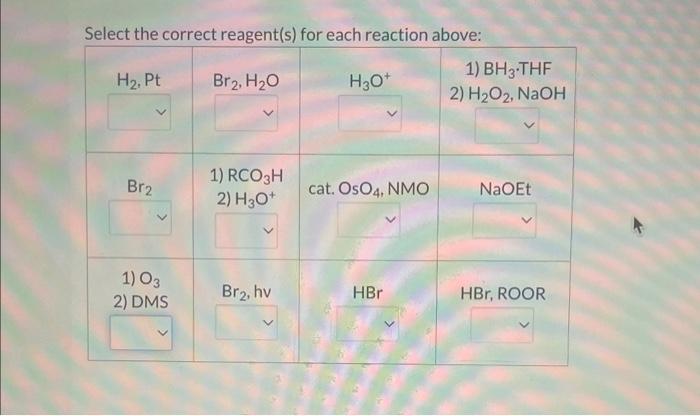 Solved Identify reagents that can be used to accomplish each | Chegg.com