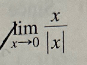 Solved limx→0x|x|Explain why the limits do not exist | Chegg.com