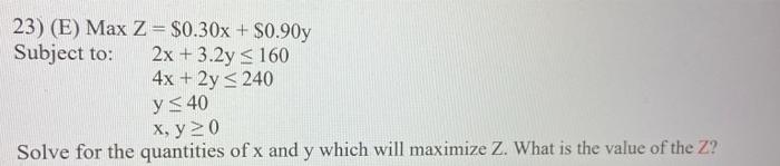 Solved For the Following questions, solve the problem and | Chegg.com