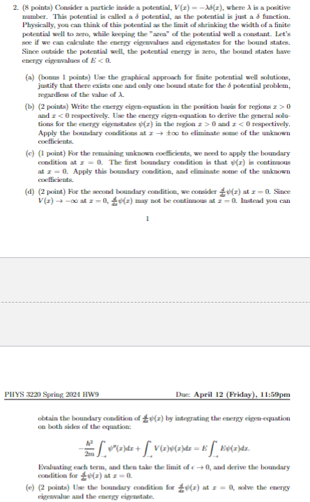 Solved obtain the boundary condition of 44ψ(x) ﻿by | Chegg.com