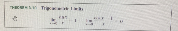 Solved Practice Exercises 11-22. Trigonometric limits Use | Chegg.com Solved Practice Exercises 11-22. Trigonometric limits Use | Chegg.com