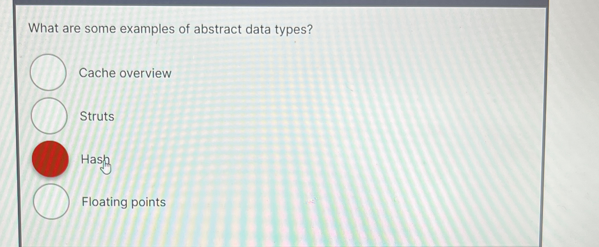 Solved What are some examples of abstract data types? | Chegg.com