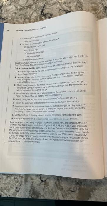 Solved Path of Light Yoga Studio Case Study Chapter 4 HTML | Chegg.com