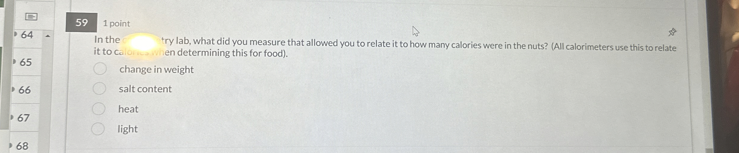 Solved 591 ﻿point64In the ﻿try lab, what did you measure | Chegg.com