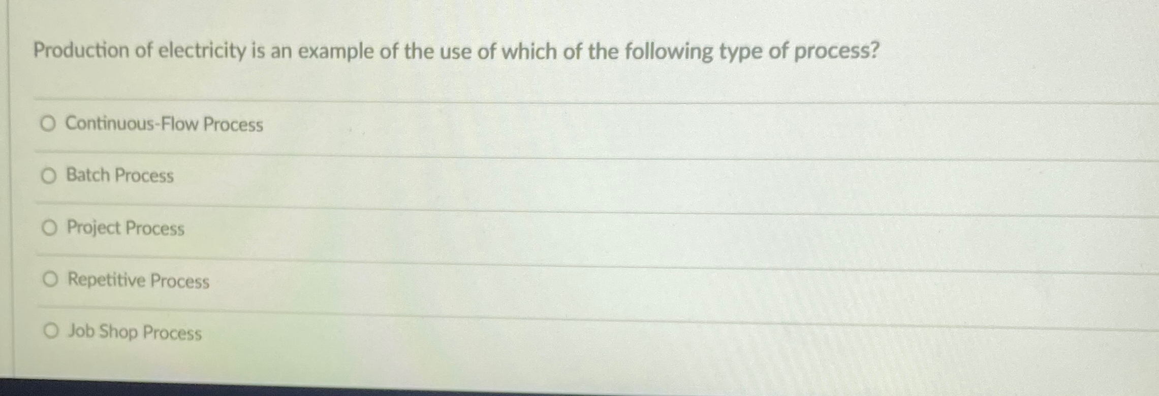 Solved Production of electricity is an example of the use of | Chegg.com