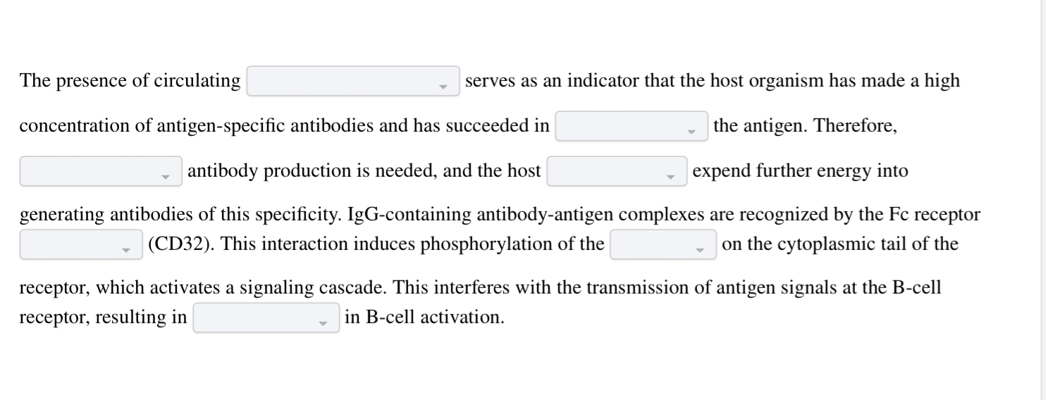 Solved The presence of circulating serves as an indicator | Chegg.com