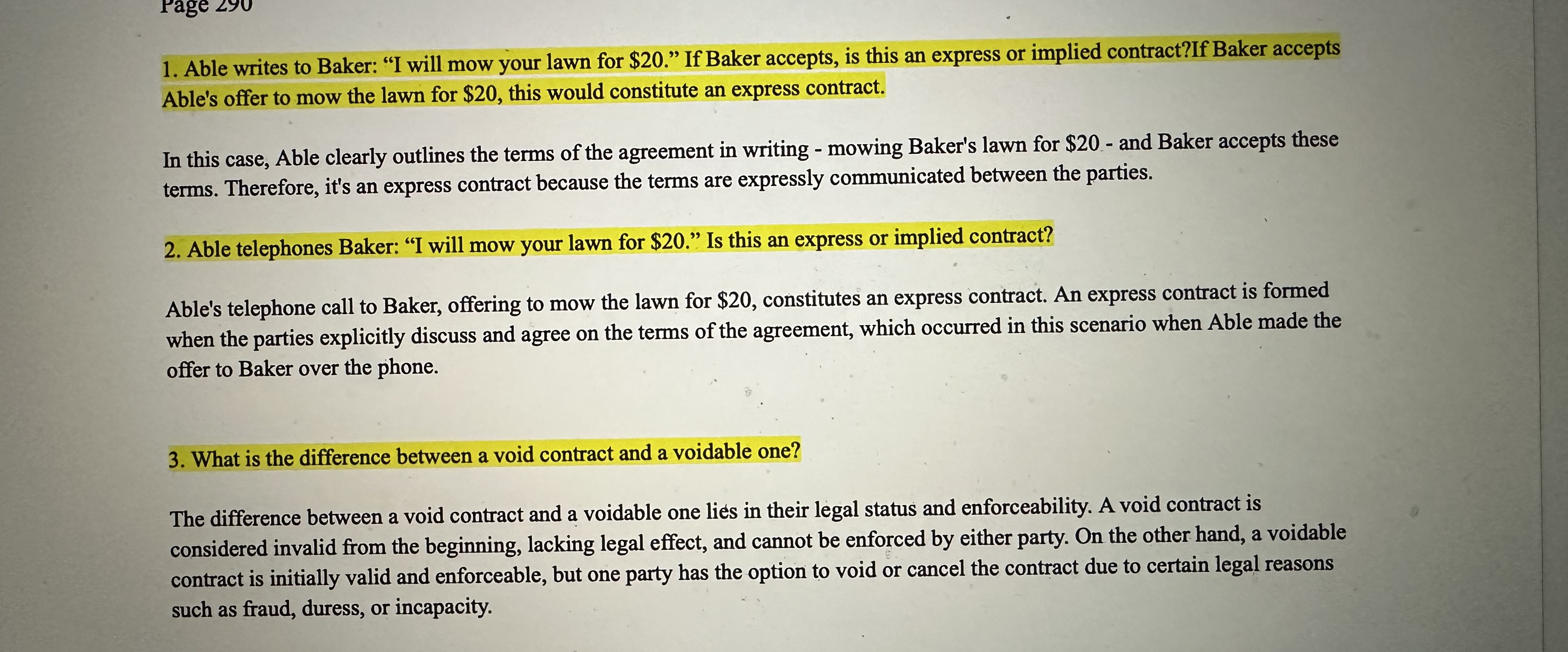 Solved Hello! Can someone help me with this law course | Chegg.com