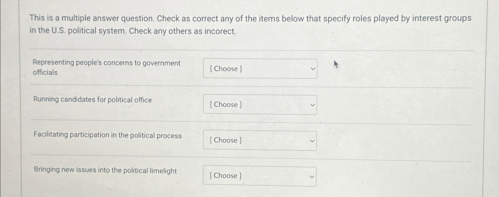 Solved This is a multiple answer question. Check as correct | Chegg.com