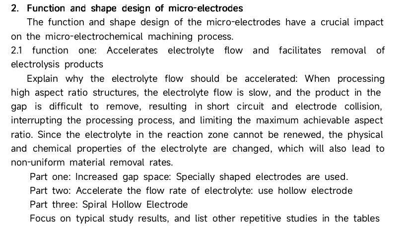 Solved 2. Function and shape design of micro-electrodes The | Chegg.com