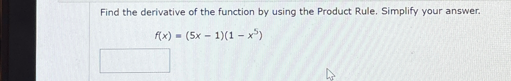 Solved Find the derivative of the function by using the | Chegg.com