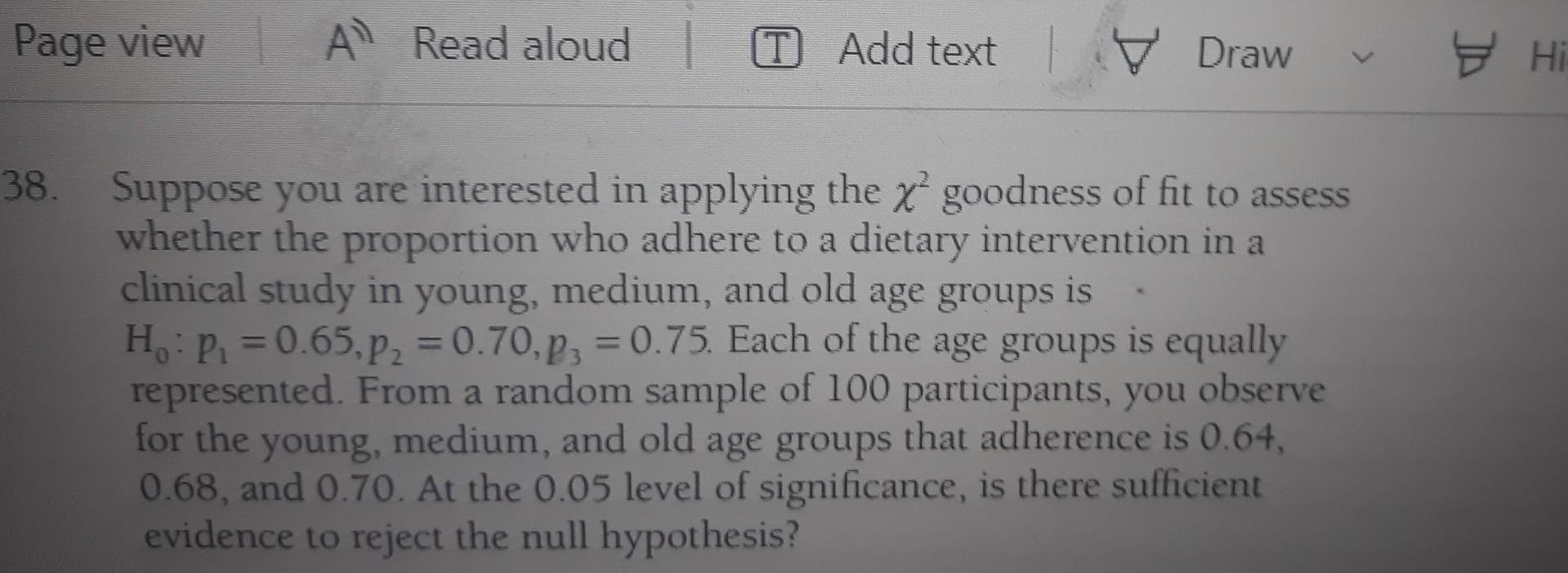 Solved Suppose you are interested in applying the χ2 | Chegg.com