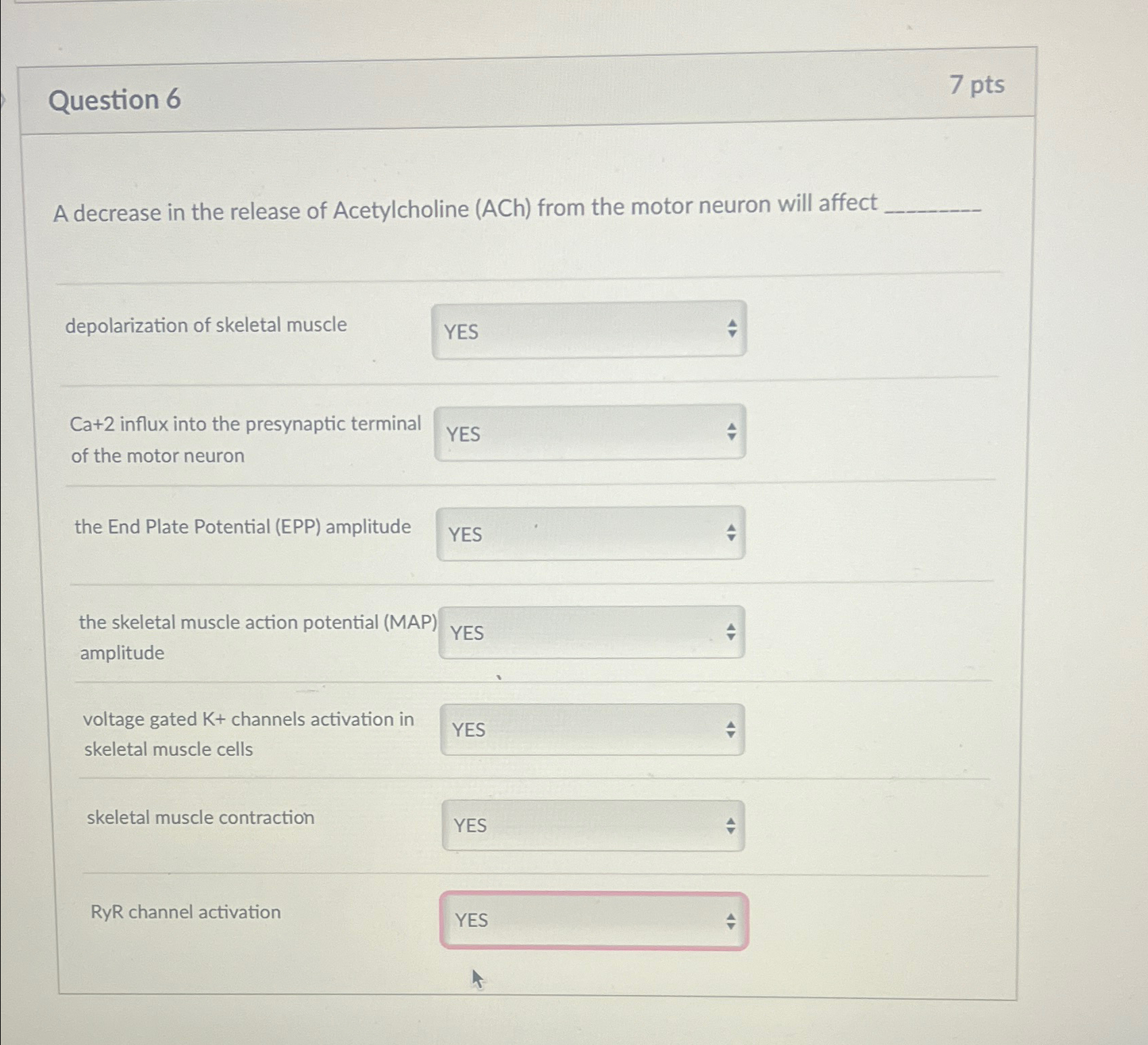 Solved Question 67 ﻿ptsA decrease in the release of | Chegg.com