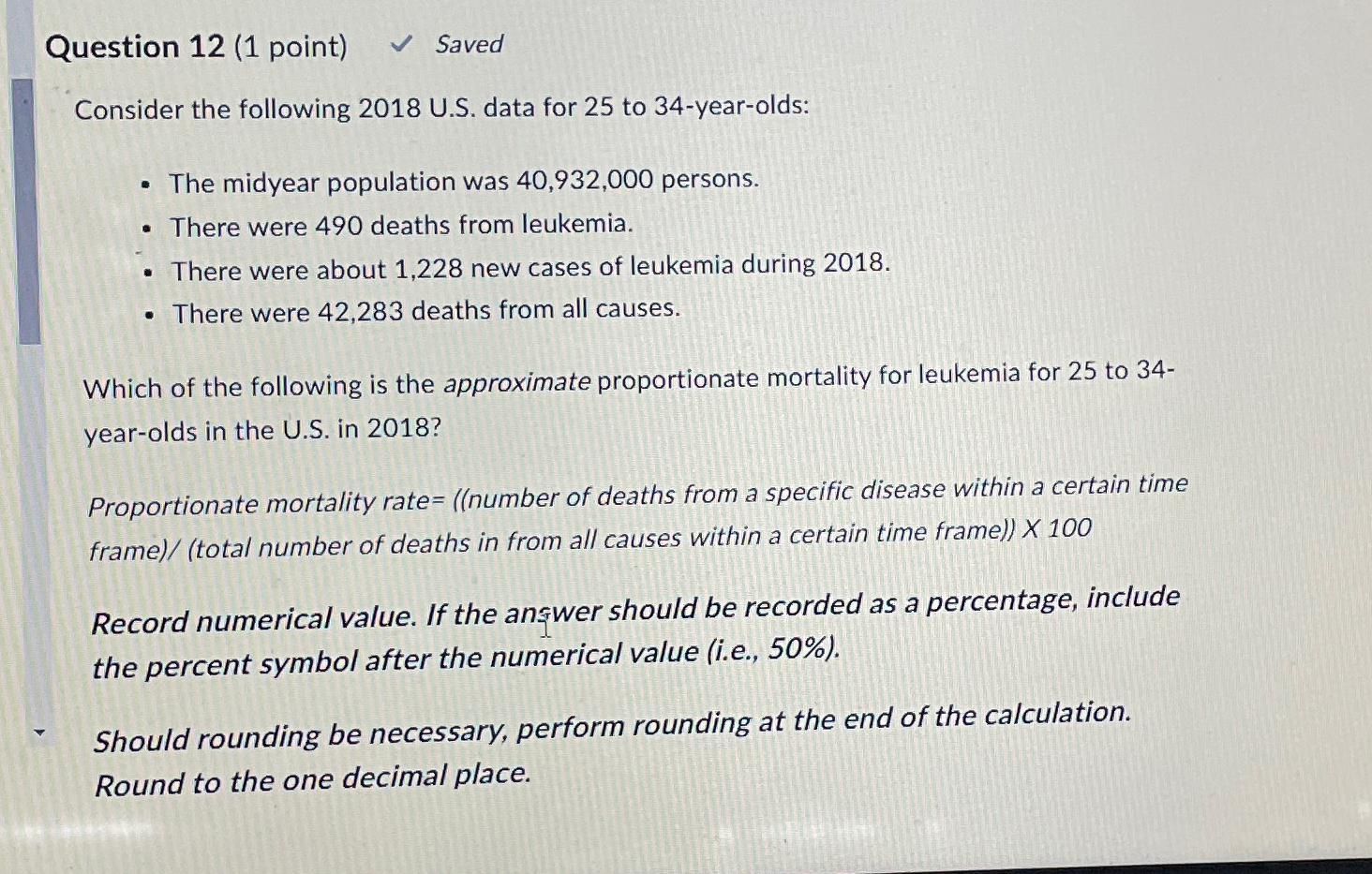 Solved • ﻿Question 12 (1 ﻿point) ﻿SavedConsider the | Chegg.com