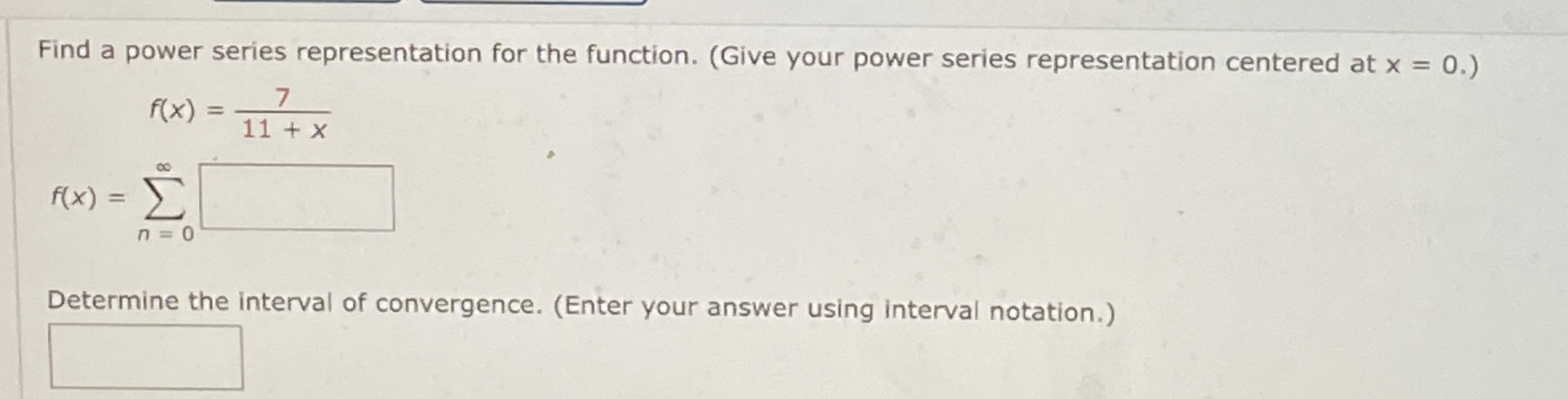 Solved Find a power series representation for the function. | Chegg.com