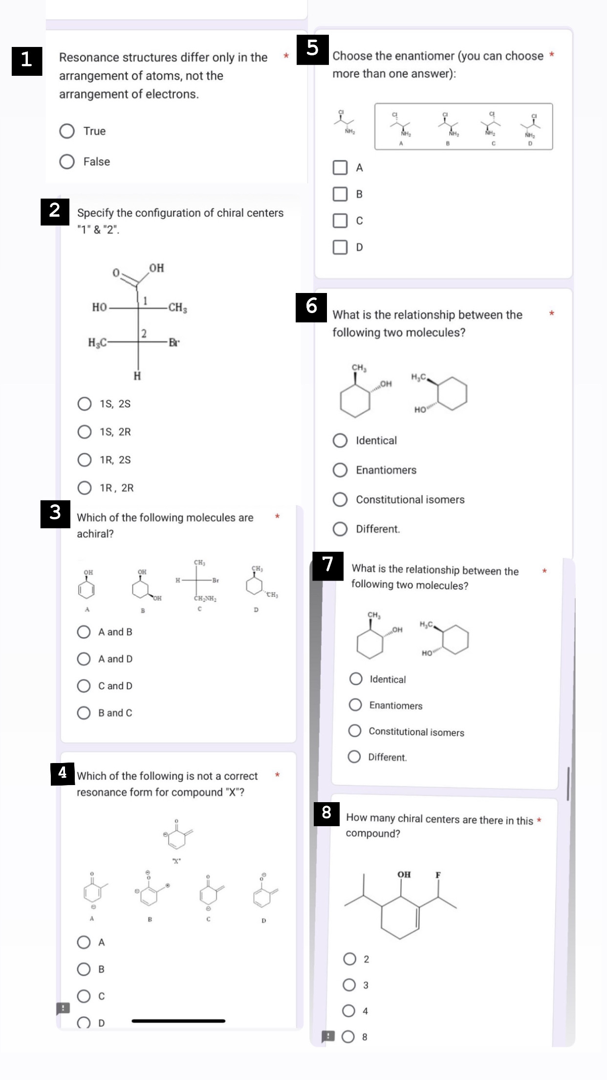 1 ﻿Resonance structures differ only in the | Chegg.com