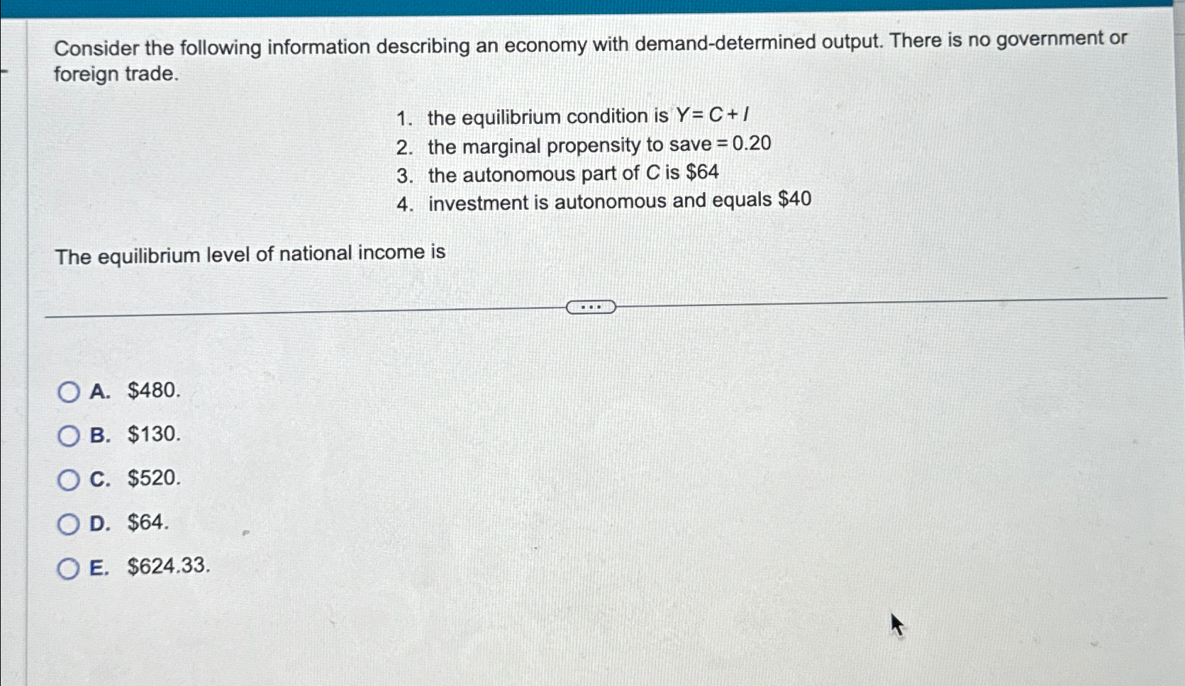 Solved Consider the following information describing an | Chegg.com
