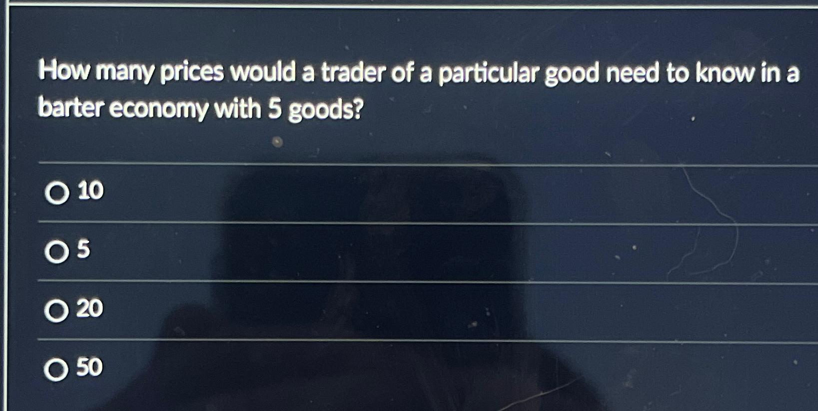 Solved How many prices would a trader of a particular good | Chegg.com