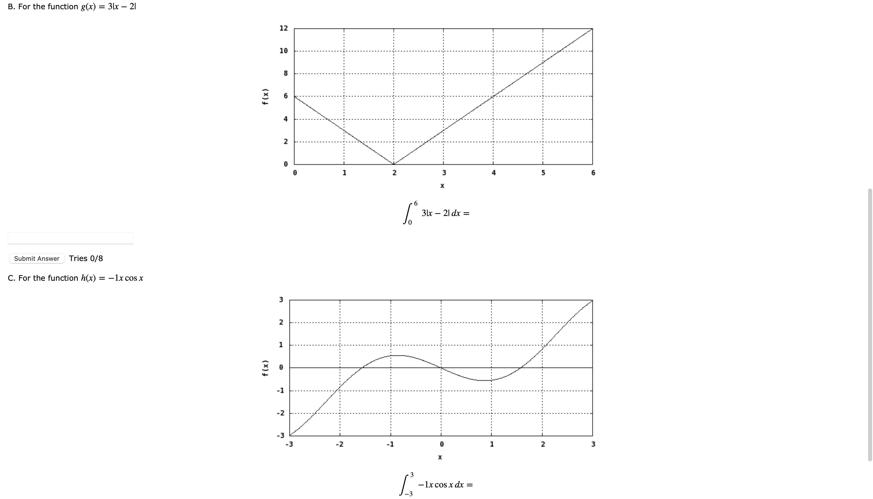 Solved For each exercise below, evaluate the definite | Chegg.com