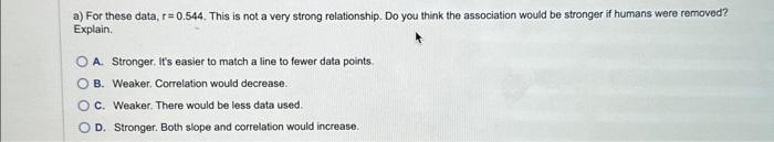 Solved c) Here are the scatterplot and regression analysis | Chegg.com