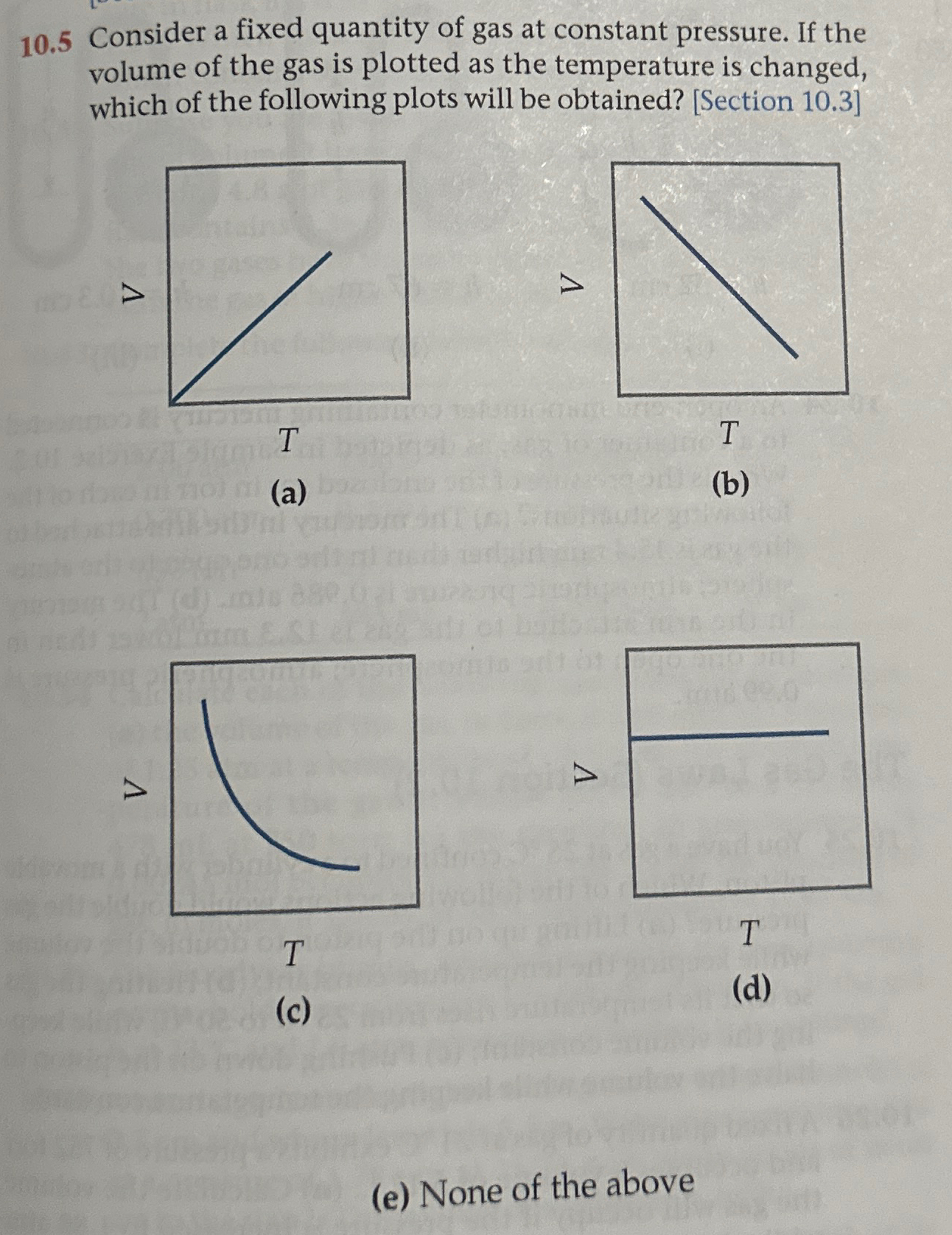 Solved 10 5 ﻿consider A Fixed Quantity Of Gas At Constant