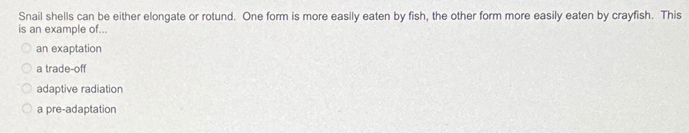 Solved Snail shells can be either elongate or rotund. One | Chegg.com