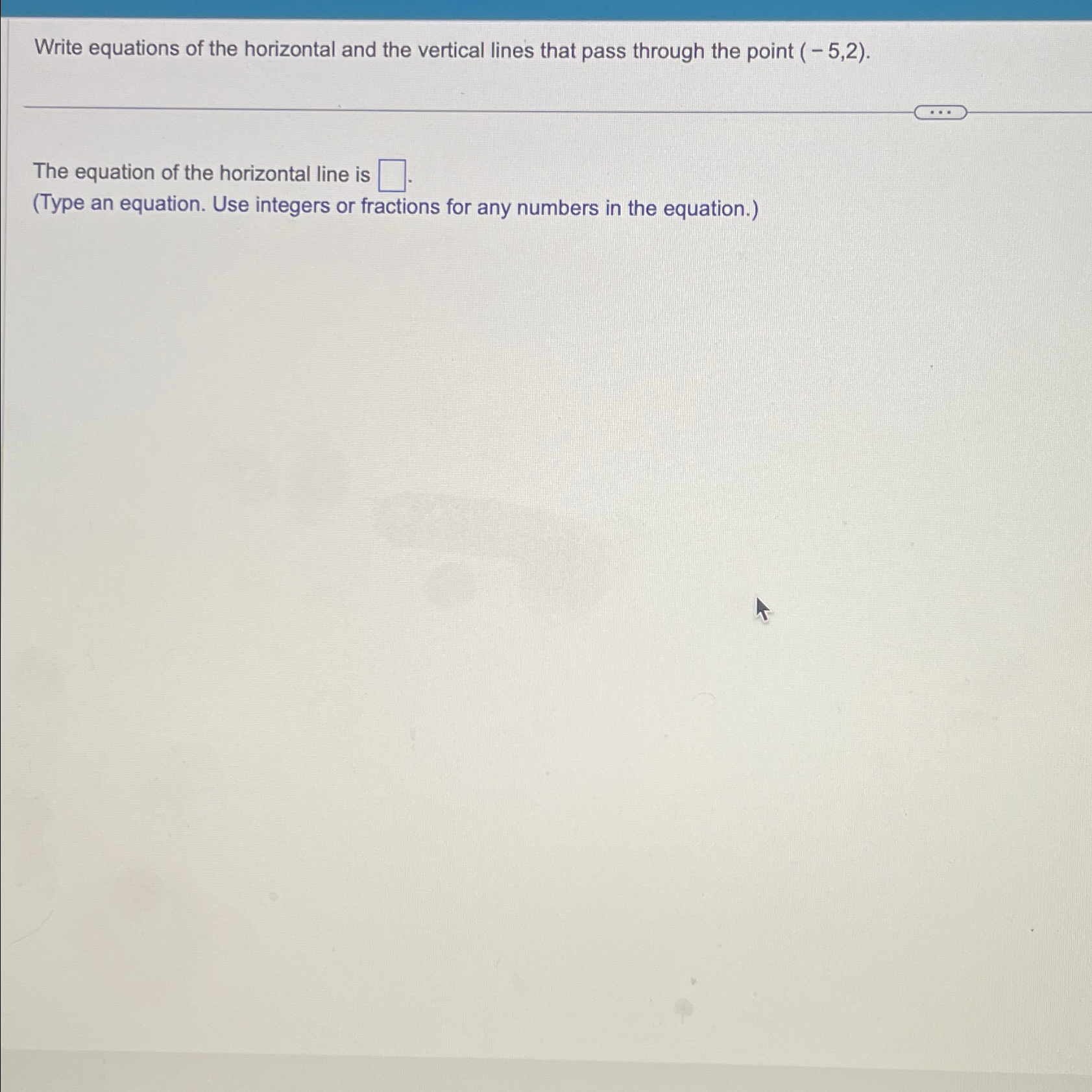 Solved Write equations of the horizontal and the vertical | Chegg.com