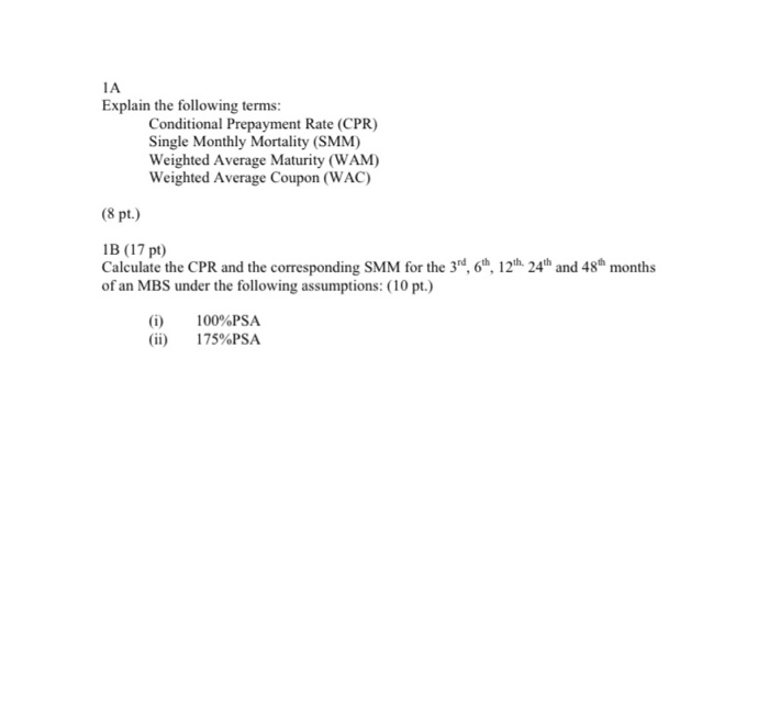 1A Explain the following terms: Conditional | Chegg.com