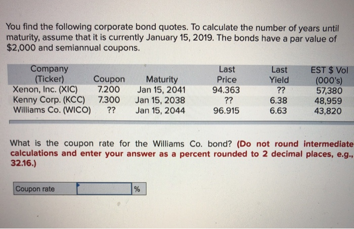 Solved You Find The Following Corporate Bond Quotes To Chegg solved-you-find-the-following-corporate-bond-quotes-to-chegg