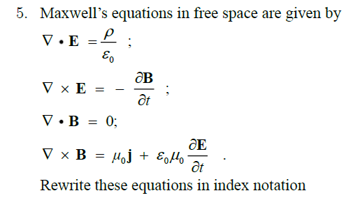 Solved Rewrite these equations in index notation | Chegg.com