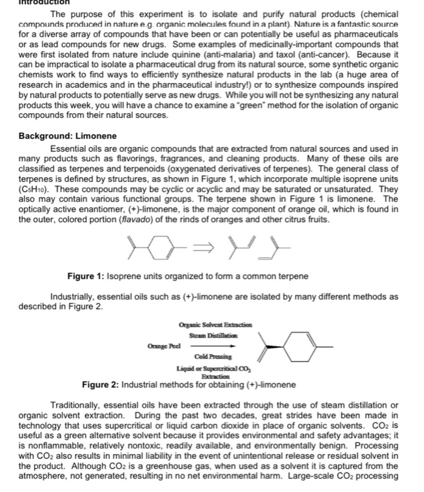 Solved Introduction The purpose of this experiment is to | Chegg.com