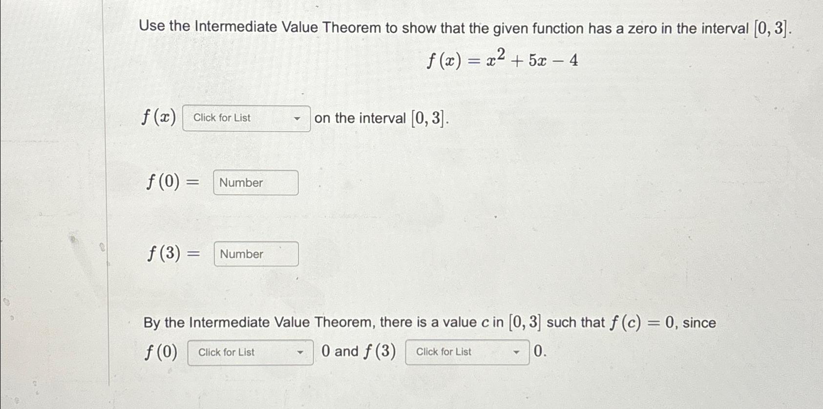 Solved Use the Intermediate Value Theorem to show that the | Chegg.com