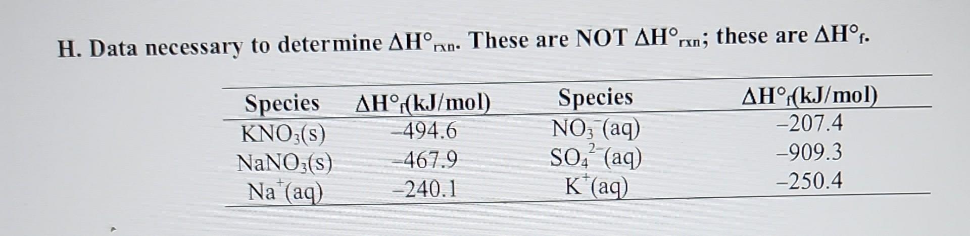 Solved 2. Calculate ΔH ∘ RXN based on literature values | Chegg.com