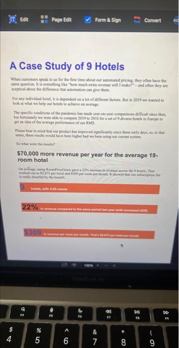 Solved Hotel Revenue Management Case Study Exactly How Much | Chegg.com